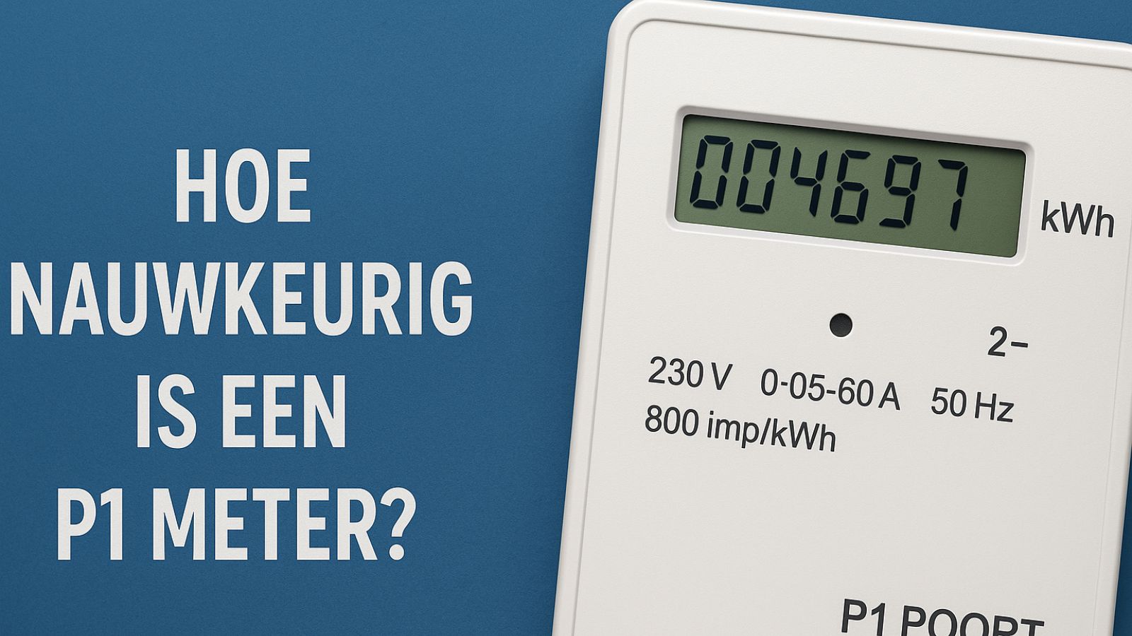 Hoe nauwkeurig is een P1 meter? Ontdek het hier